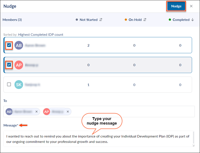 Nudge Your Team Member to Create an IDP